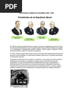Presidentes de Colombia Desde 1930 - 2022 | PDF | Colombia | Gobierno