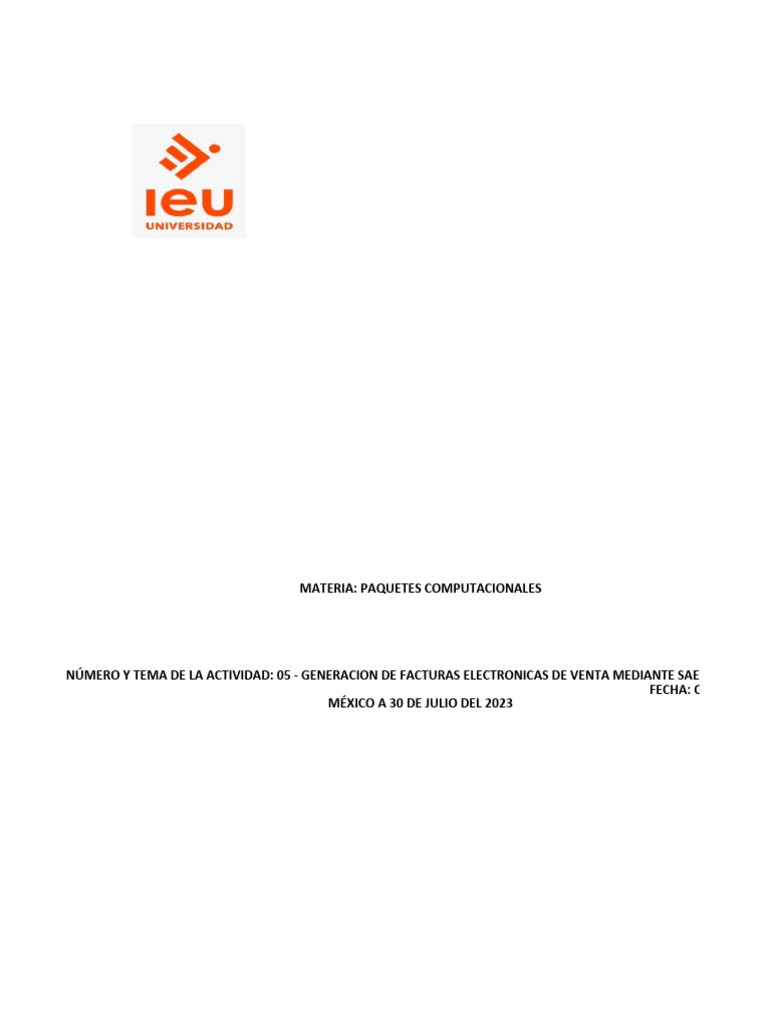 act-5-generaci-n-de-facturas-electr-nicas-de-venta-mediante-sae-pdf