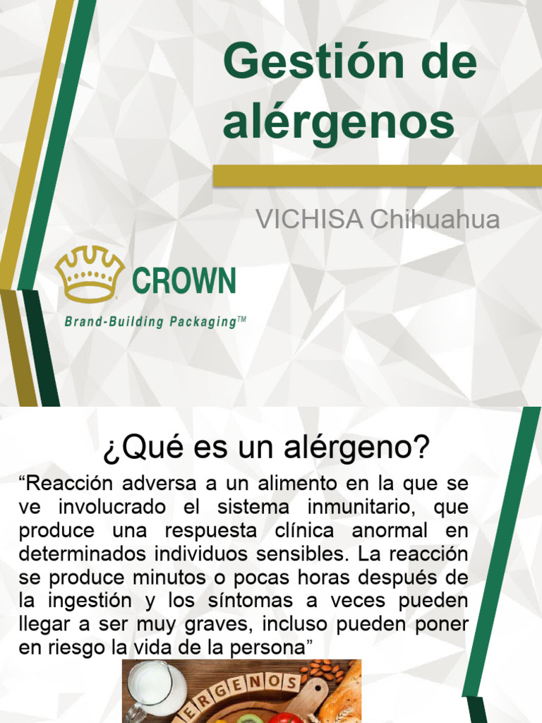 Gestion De Alergenos Pdf