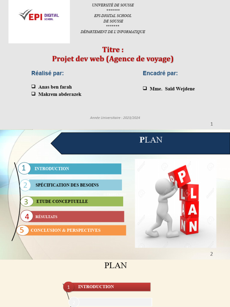 Titre: Projet Dev Web (Agence de Voyage) : Réalisé Par: Encadré Par | PDF | Cyberespace | Logiciel