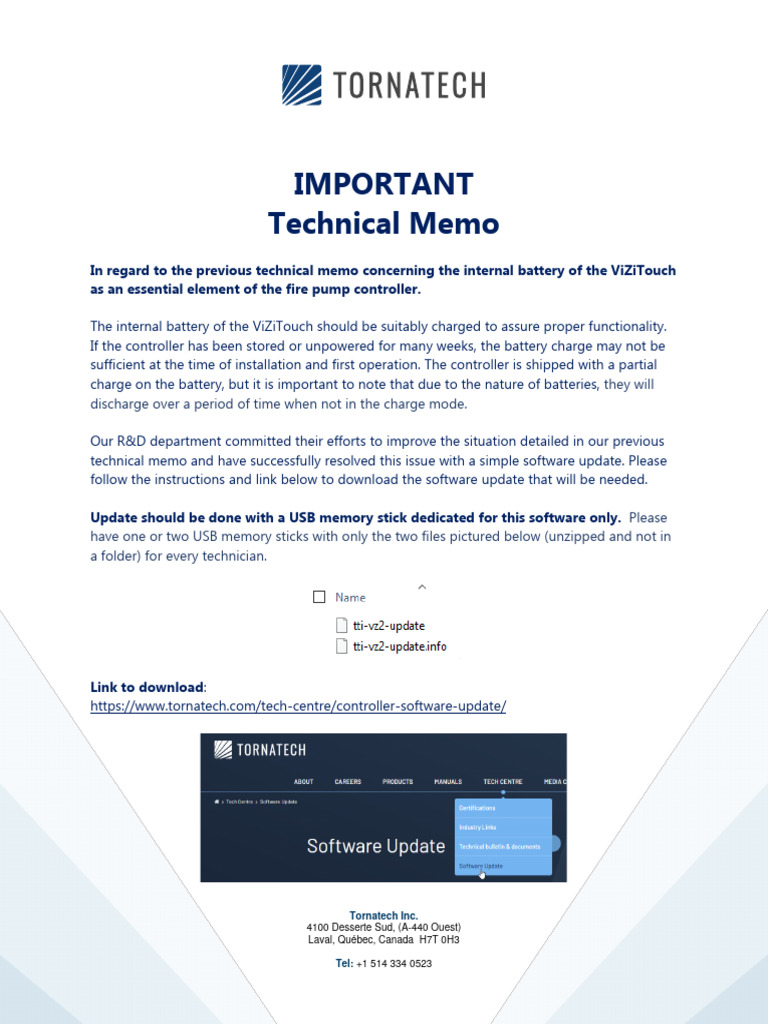 Follow Up Technical Memo Software Update Seb Cole Marty | PDF | Usb ...