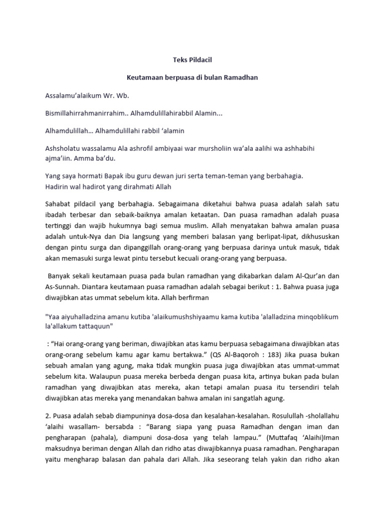 Teks Pildacil (4,5,6) | PDF