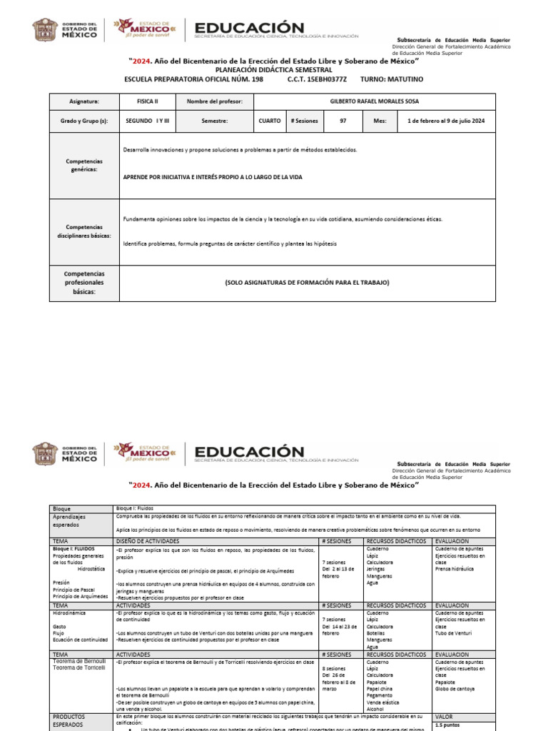 Epo 198 Fisica Ii Rafael Morales | PDF | Maestros | Red eléctrica