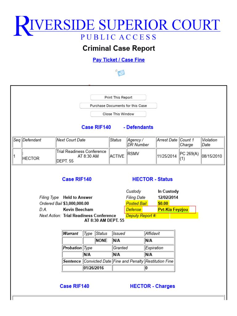Hector Case Summary | PDF | Preliminary Hearing | Verdict
