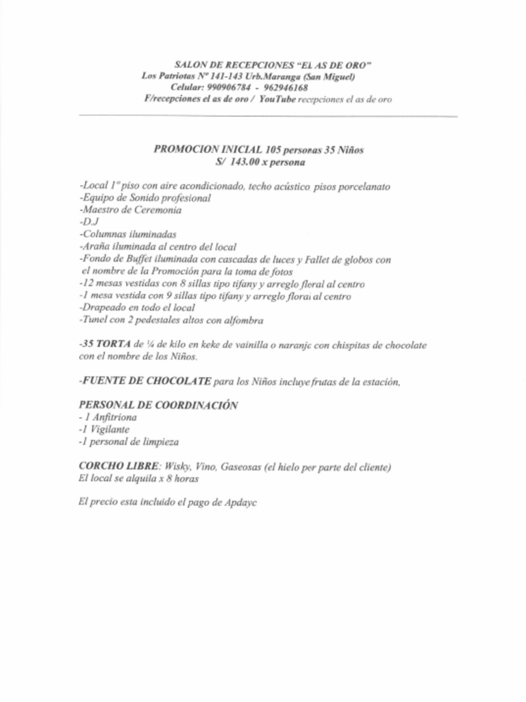 Promocion Inicial | PDF