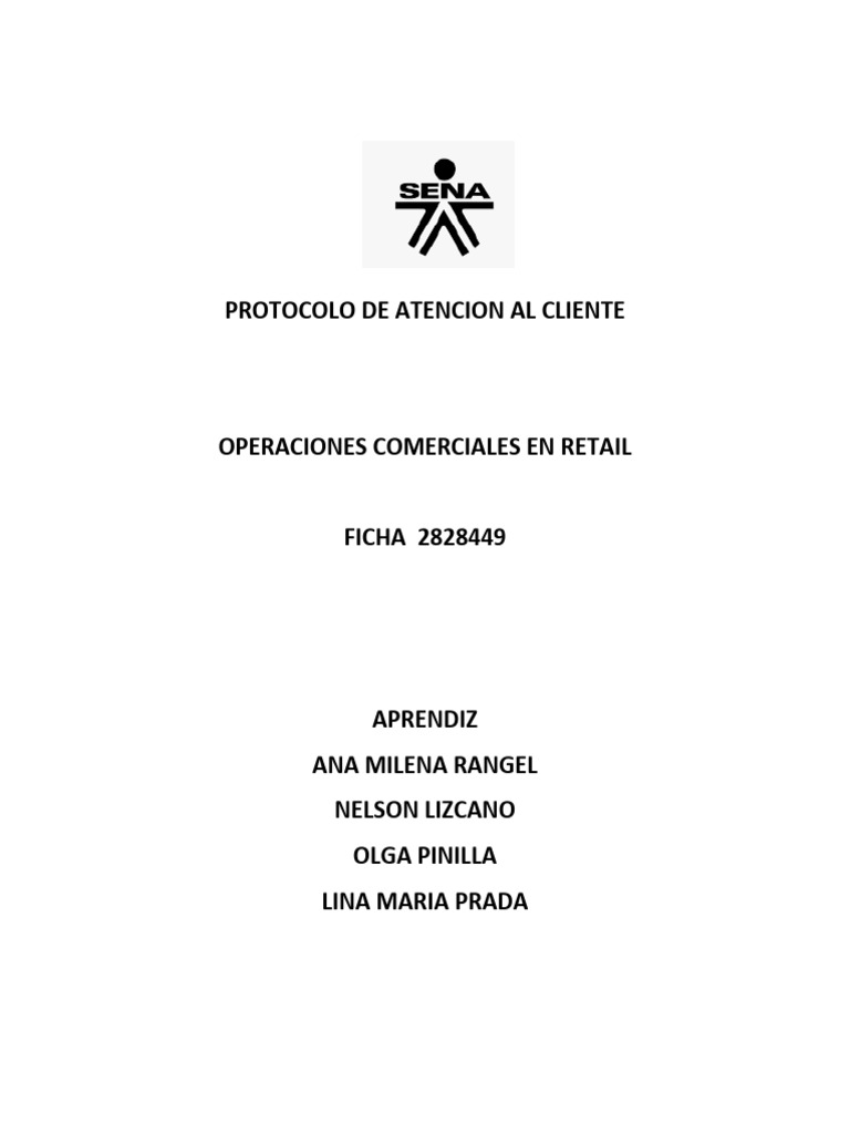PROTOCOLO DE ATENCION AL CLIENTE | PDF | Marketing | Servicio al Cliente
