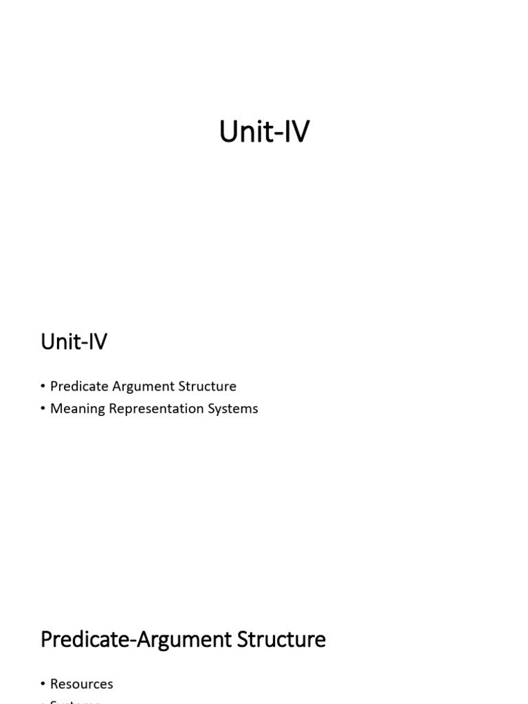 NLP Unit-Iv | PDF | Parsing | Phrase