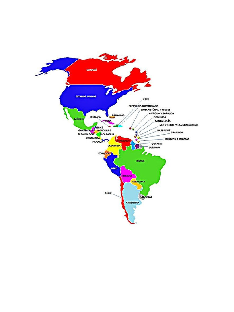 Mapa Continente Americano | PDF