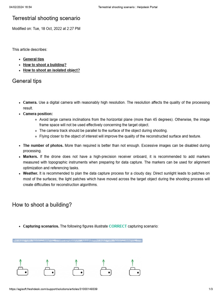 Terrestrial Shooting Scenario - Helpdesk Portal | PDF | Camera ...