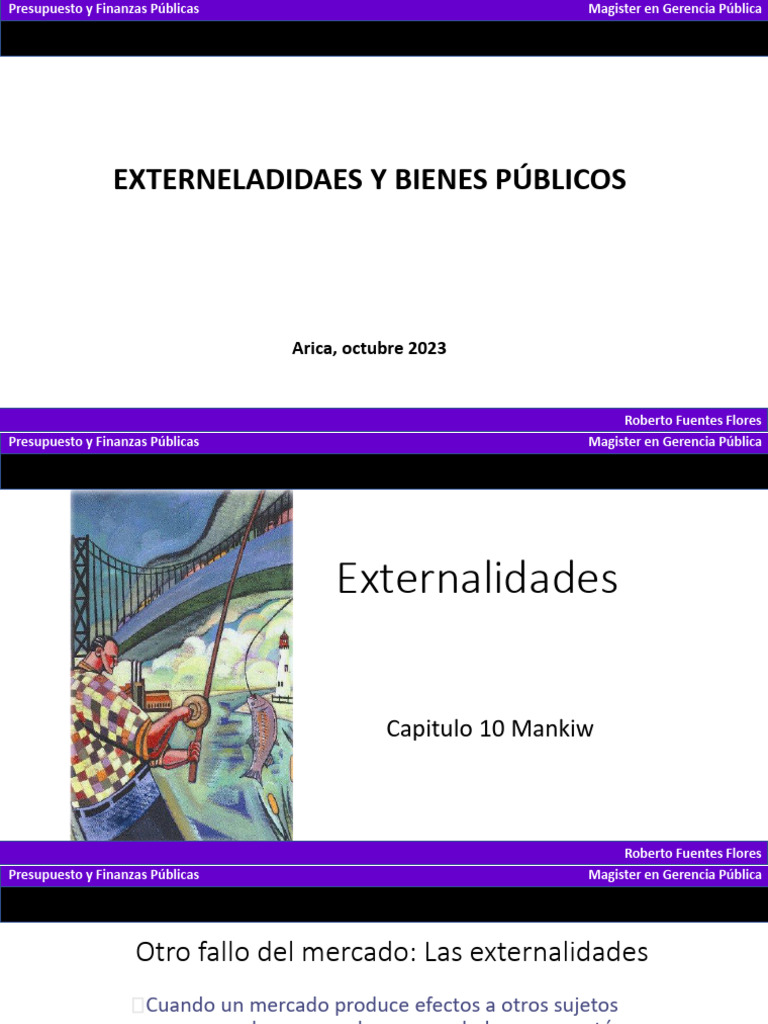 05 Externalidades y Bienes Públicos | PDF | Exterioridad | Mercado (economía)