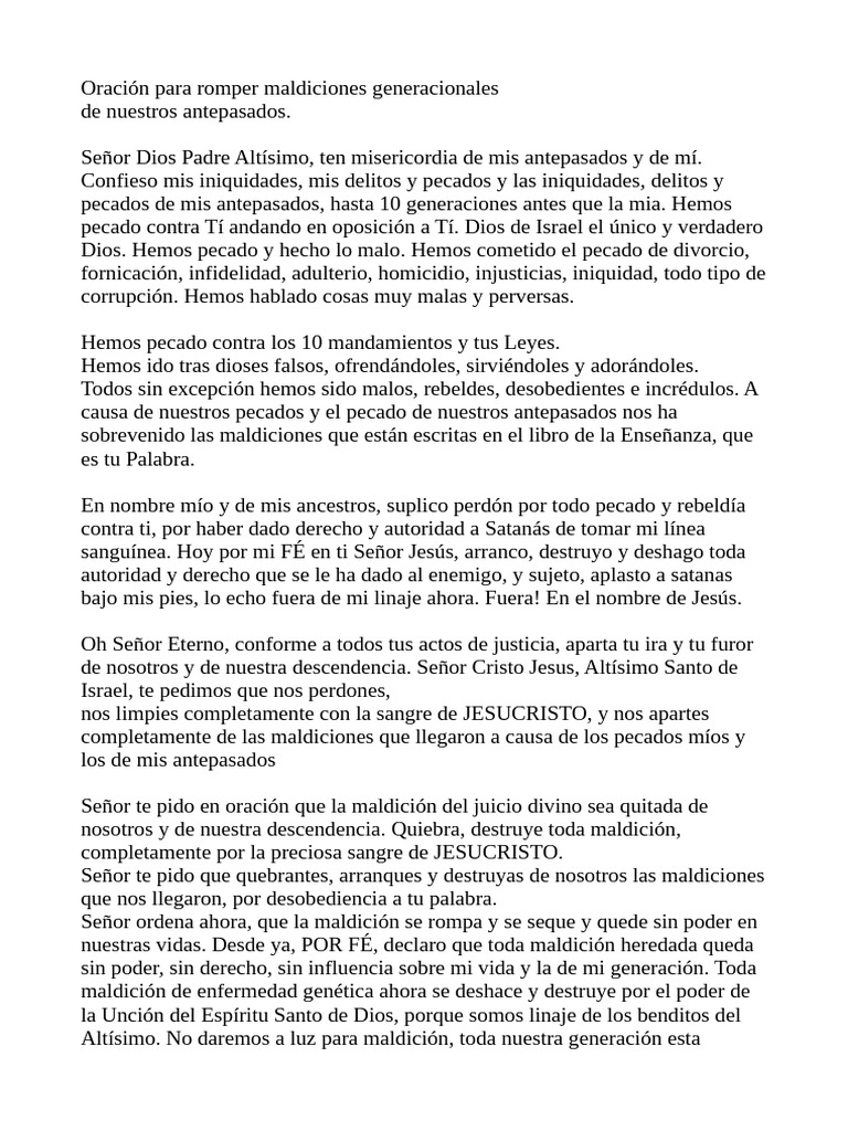 Maldiciones | PDF | Pecado | Cristo (título)