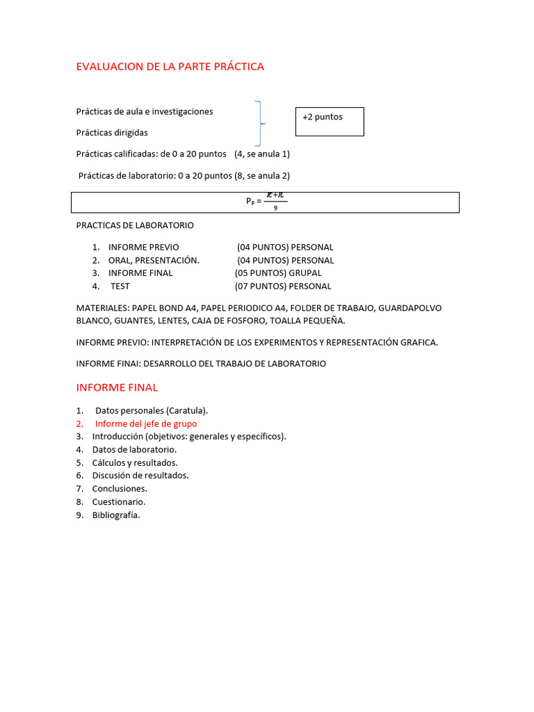 Formatos de Parte Practica Bqu 01 | PDF | Laboratorios | Ingeniería