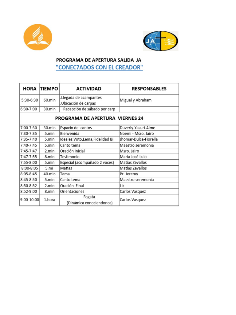 Programa Retiro Ja | PDF