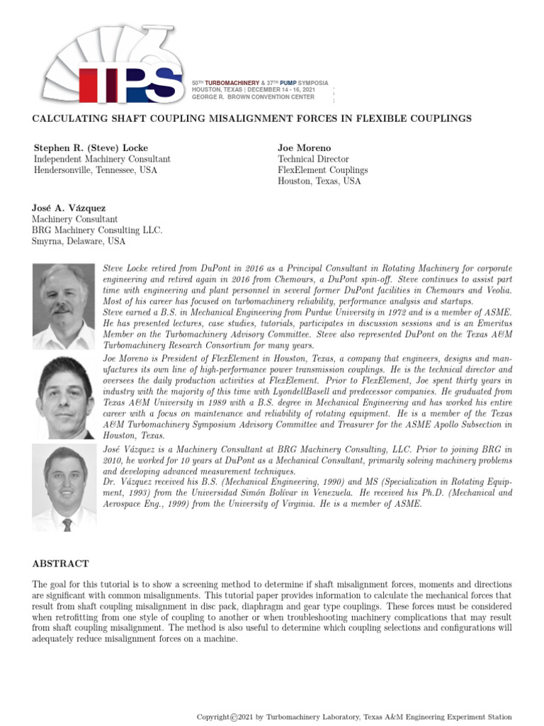 Shaft Coupling Alignment in Steam Turbines 1713927447 | PDF | Gear | Force