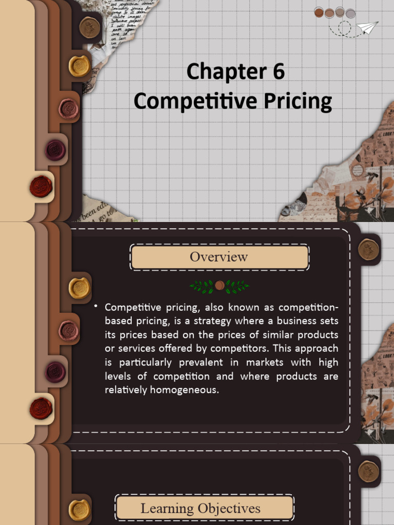Chapter 6 7 and 8 Competitive Pricing and Chapter 7 Price Lining and ...
