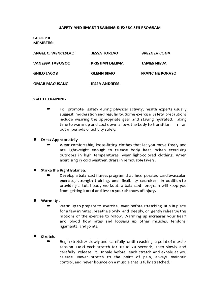 SAFETY AND SMART TRAINING TRU | PDF | Strength Training | Physical Exercise