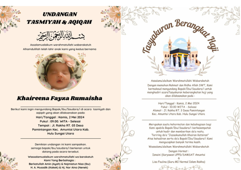 Undgan Tasmiyah | PDF