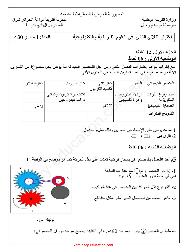 Dzexams 2am Physique 2394630 | PDF