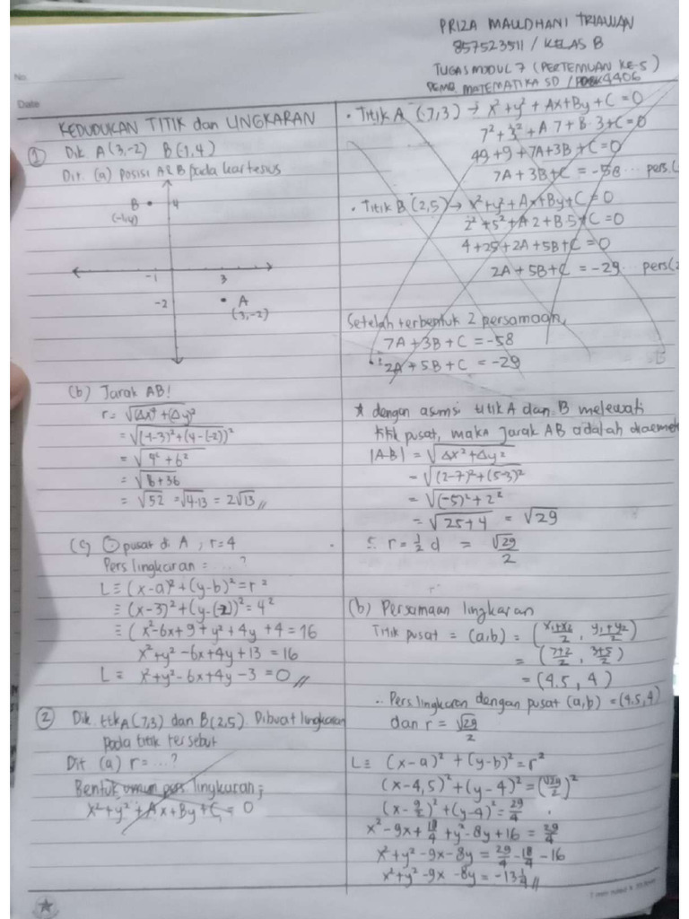 Tugas Modul 7 MTK | PDF