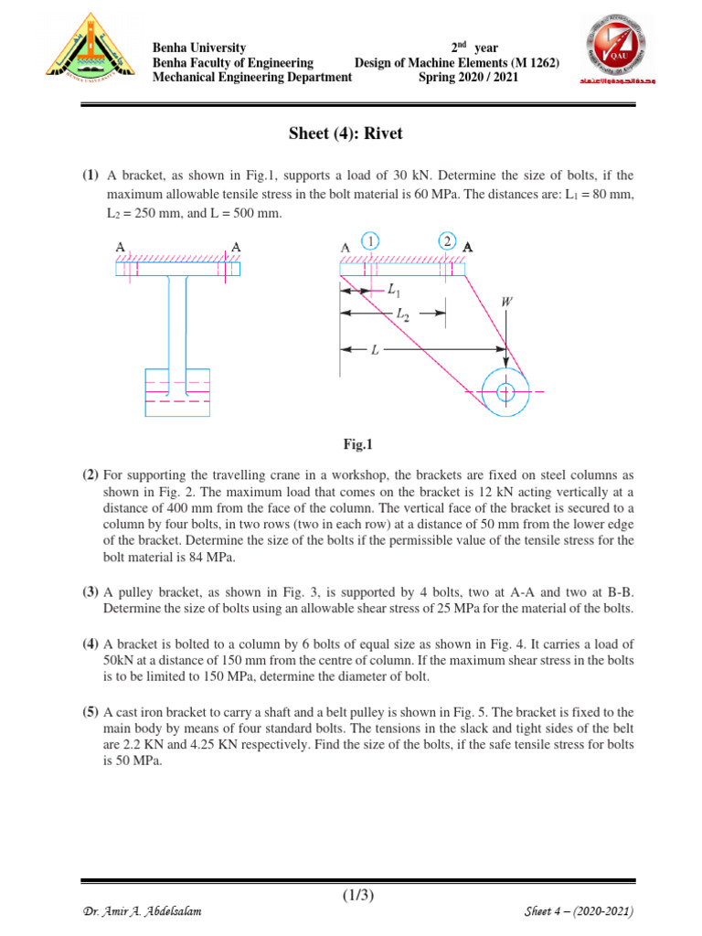 Sheet 2. Rivet | PDF | Screw | Rivet