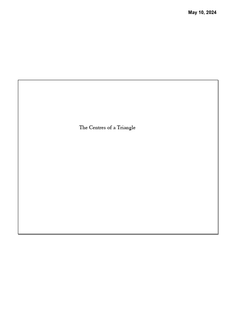 Unit 5 Notes 2024 05 09 Circumcircle | PDF | Triangle | Elementary Geometry