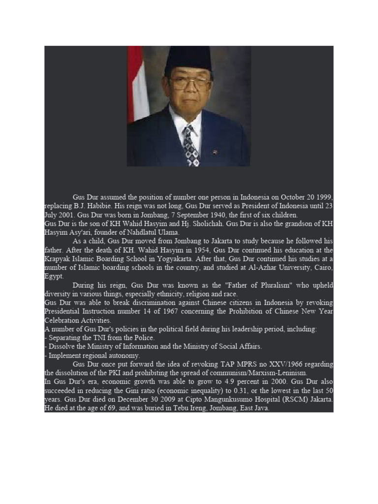Biografi Gus Dur | PDF