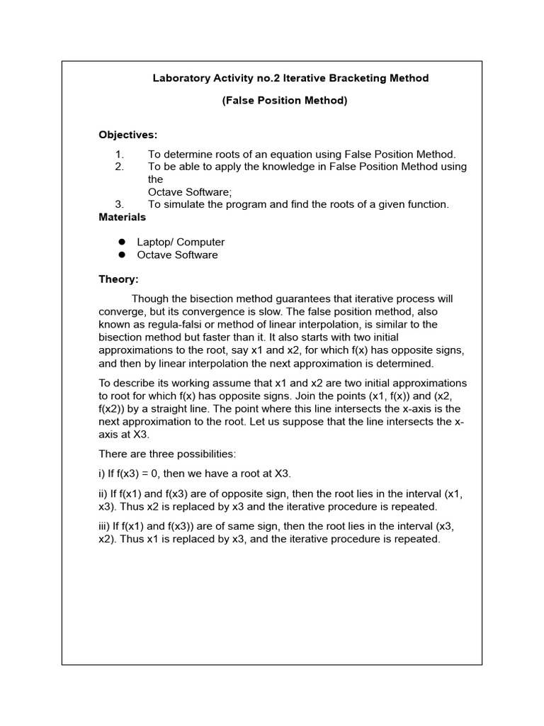 Laboratory No. 2 Numerical Methods1.1 | PDF | Computer Programming | Mathematics