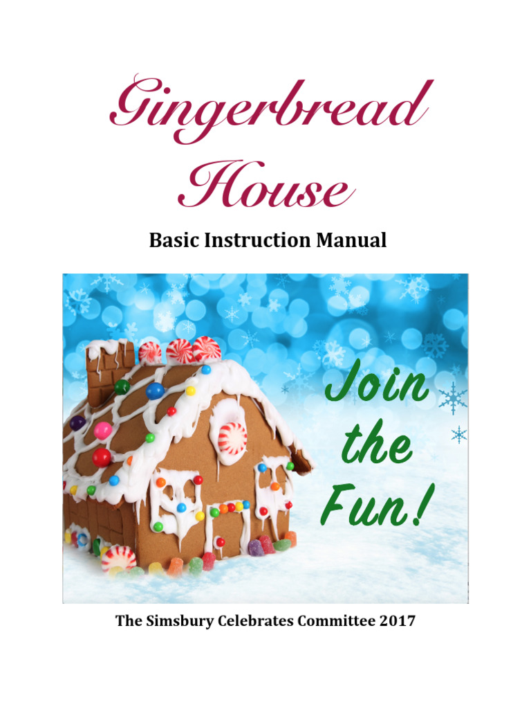 Gingerbread House Manual | PDF | Baking | Foods