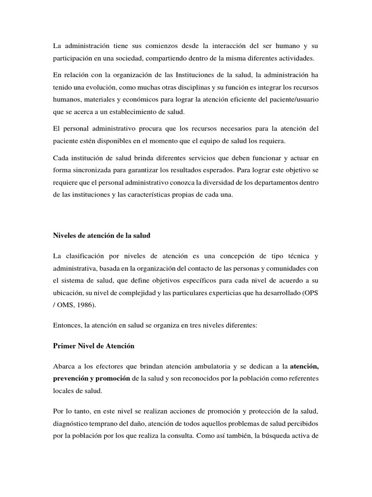 Niveles de Atencion Complejidad | PDF | Hospital | Planificación Niveles de Atencion Complejidad | PDF | Hospital | Planificación