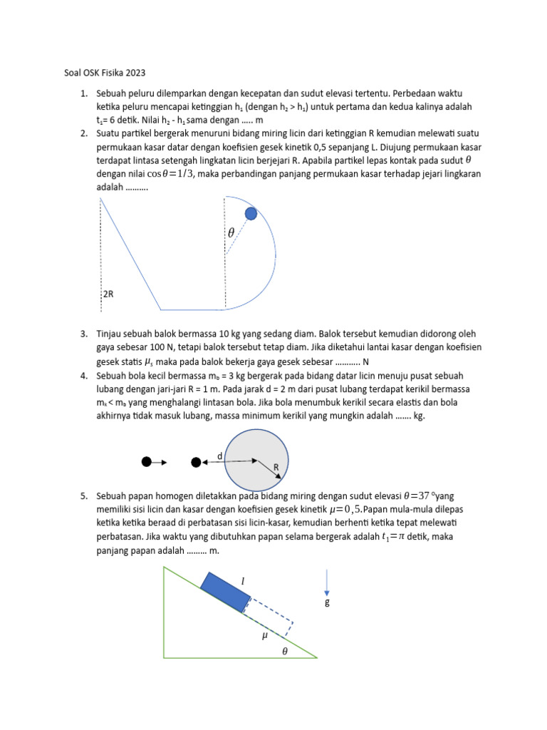 Soal OSK Fisika 2023 | PDF