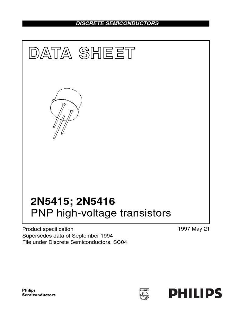 2N5415 5416 CNV 2 | PDF | Bipolar Junction Transistor | Transistor