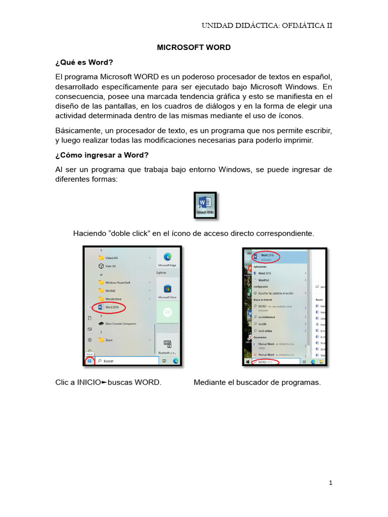 Guía Básica de Microsoft Word 2024 | PDF | Microsoft Word | Archivo de ...