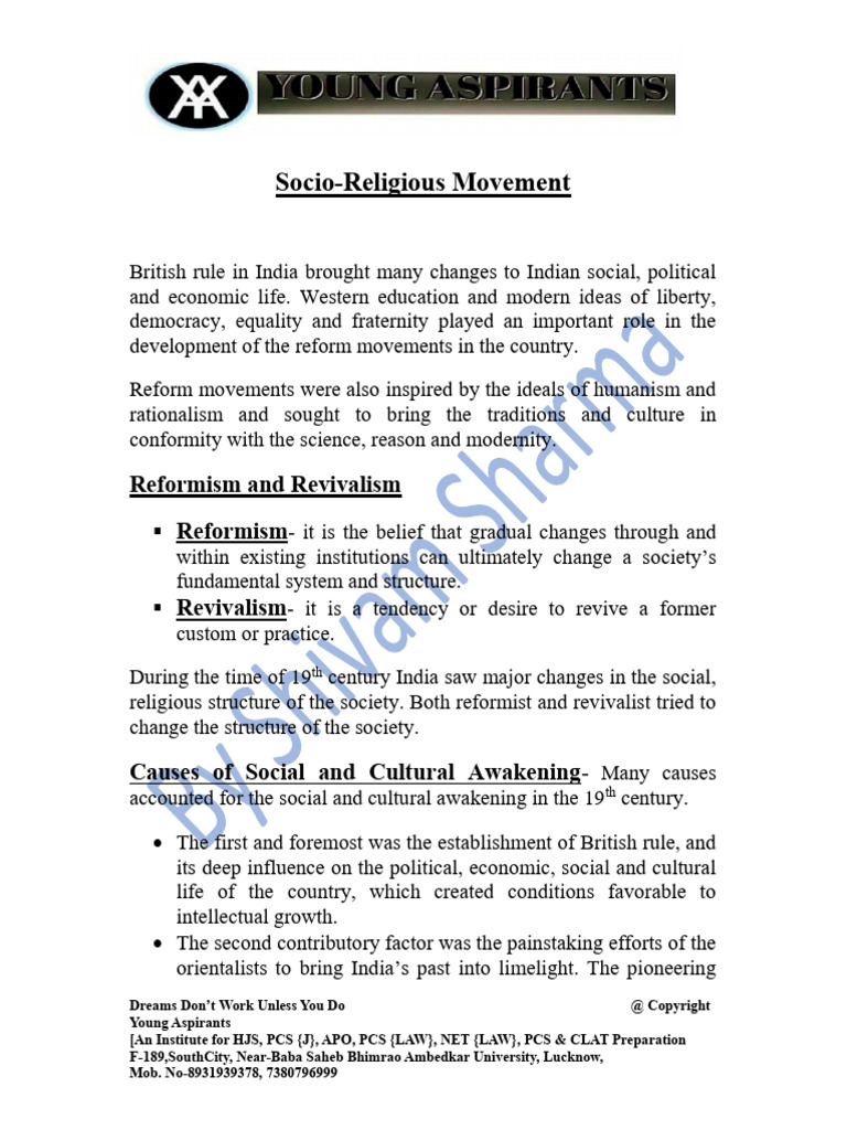 Socio-Religious Movement | PDF | Ramakrishna Mission