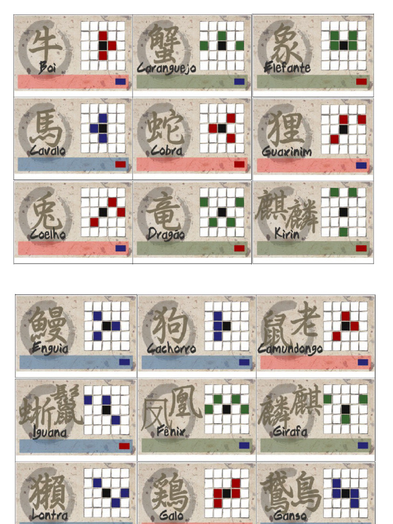 Onitama - Cartas | PDF