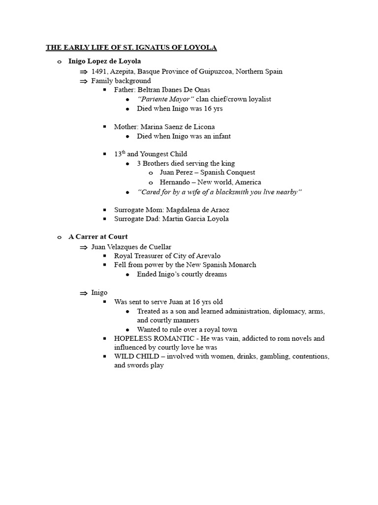 Ide Notes | PDF | Ignatius Of Loyola | Catholic Church