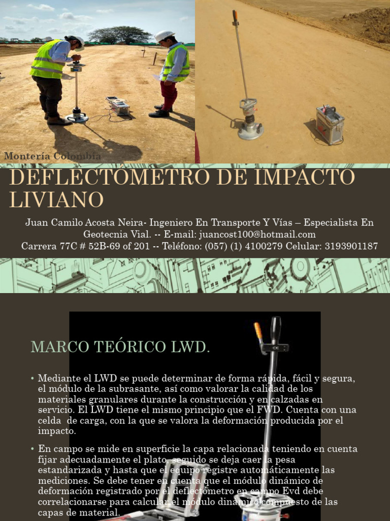 Deflectómetro De Impacto Liviano | PDF | Informática