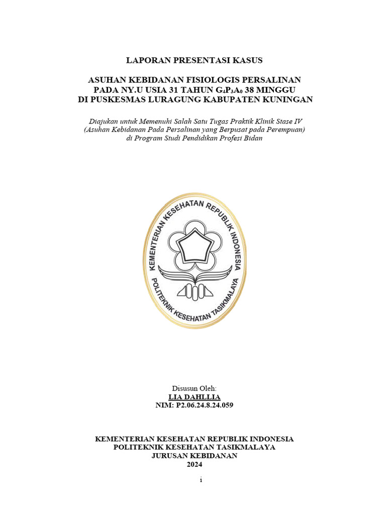 Laporan Kasus Stase 4 - Lia Dahlia | PDF