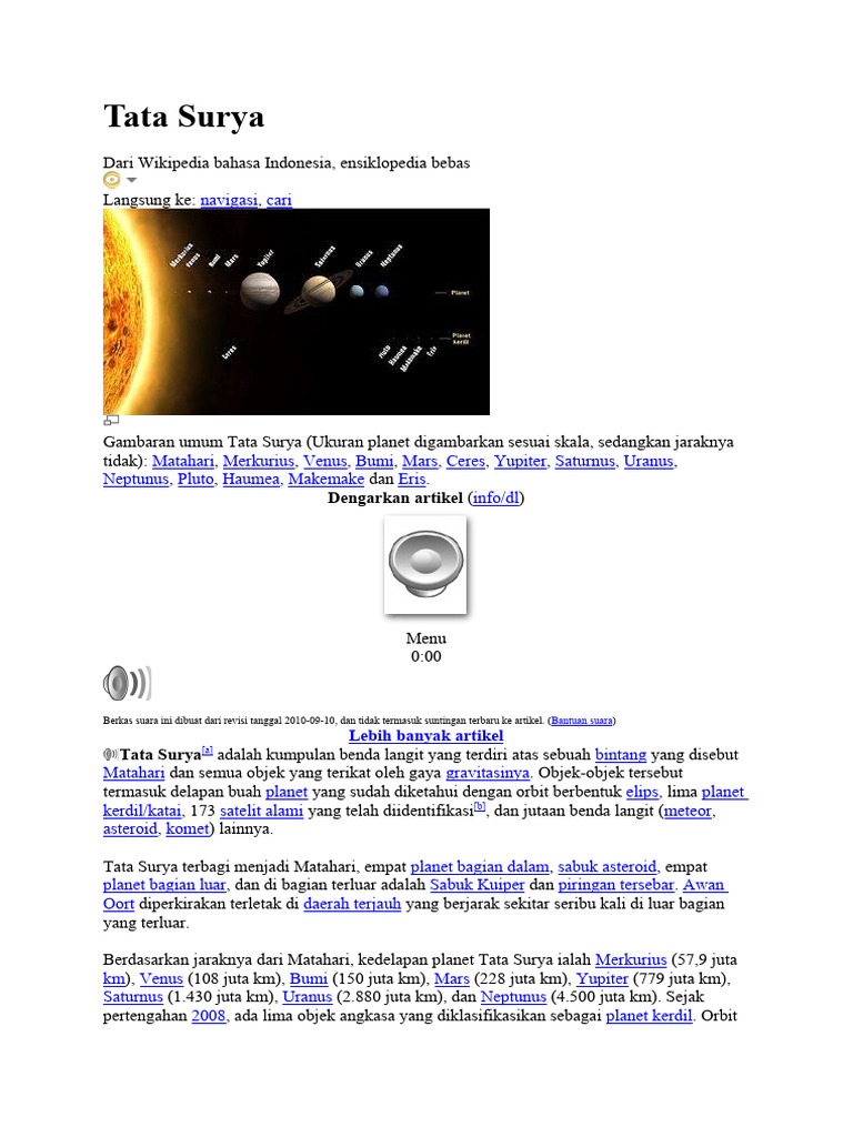 Bahan Tata Surya | PDF