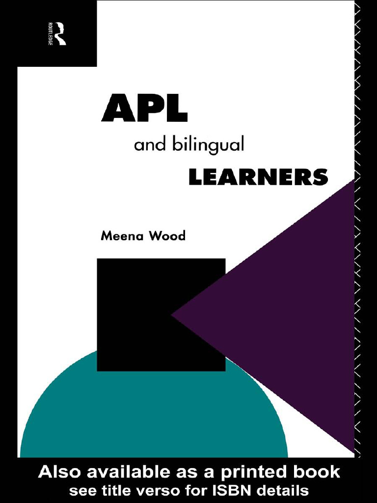 APL and Bilingual Learners | PDF | Learning | Vocational Education