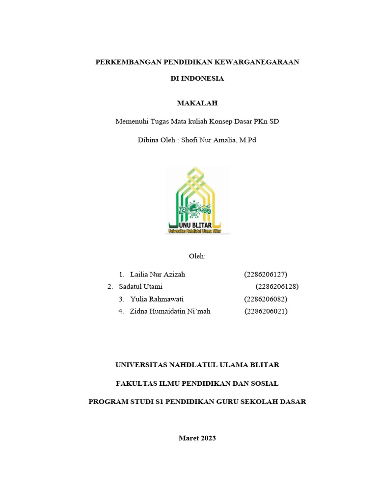 Makalah PPKN Kel 06 | PDF