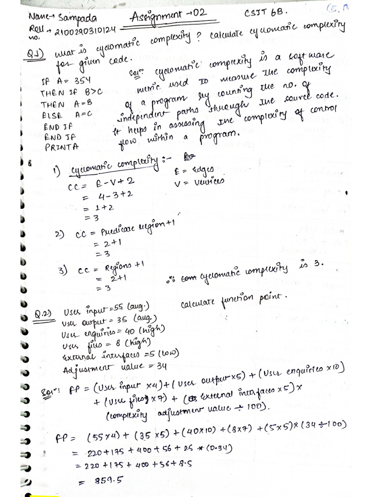 SE Assignment 2 | PDF