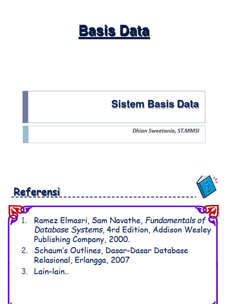 Konsep Dasar Database | PDF | Komputer | Teknologi & Rekayasa