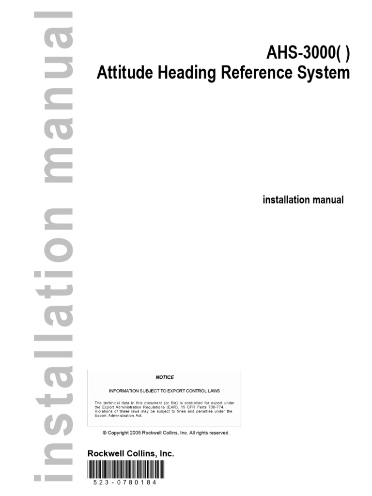 AHS 3000+Attitude+Heading+Reference+System | PDF | Electrostatic ...