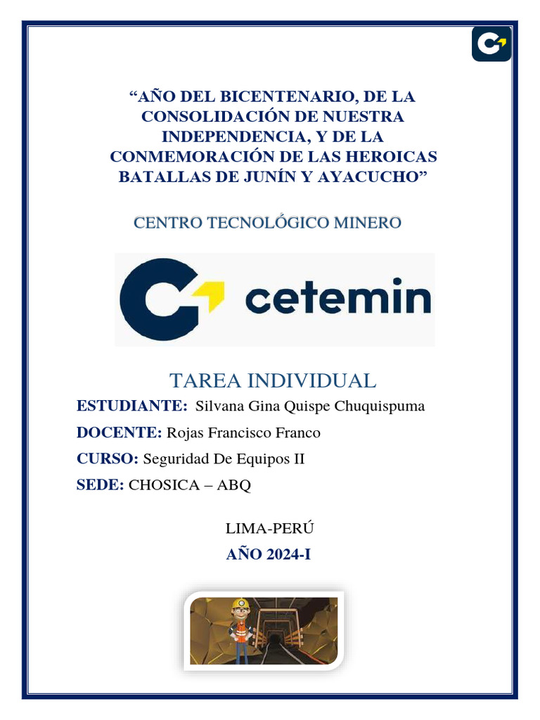 Estandar-Mina-04-Perforacion-Con-Jumbo - Tarea Individual Seguridad ...