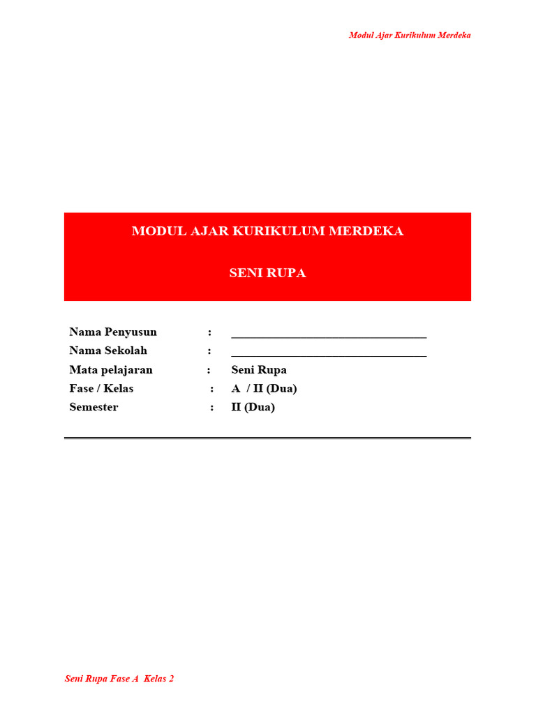 Kolase Menggunting dan Menempel Kelas 2 | PDF | Seni