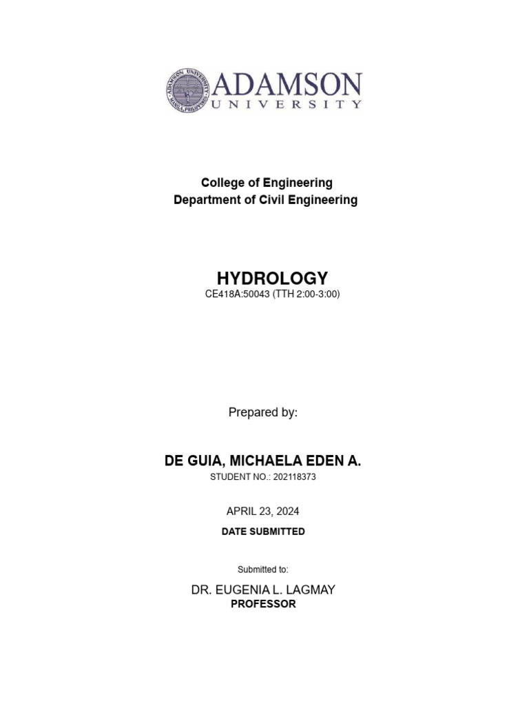Hydrology | PDF | Discharge (Hydrology) | Earth Sciences