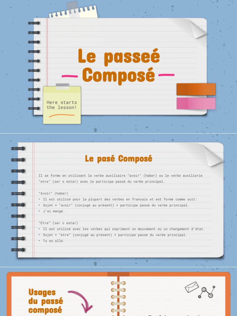 Guide du passé composé en français | PDF
