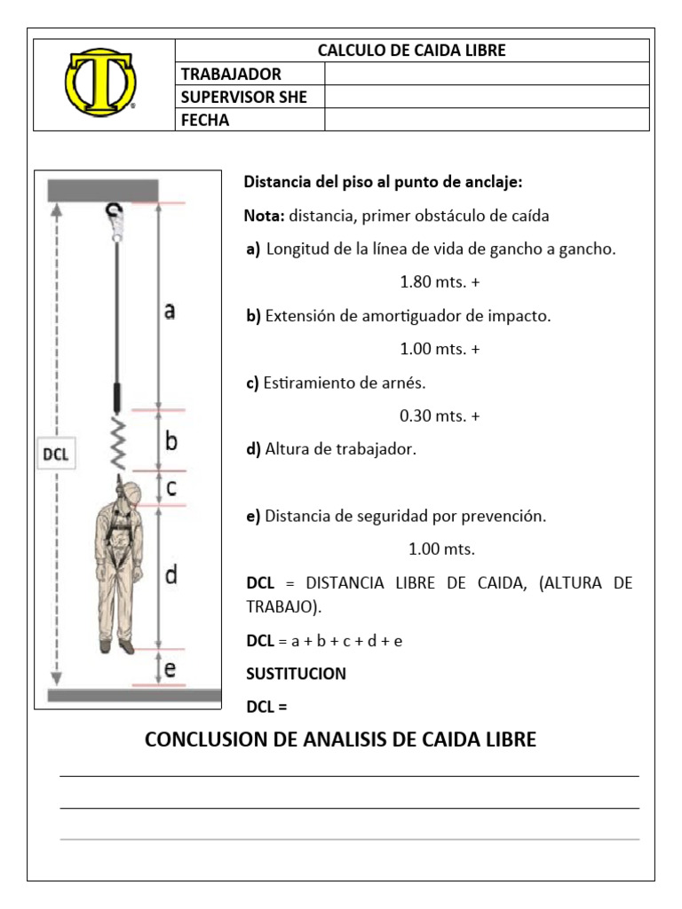 Calculo de Caida Libre | PDF