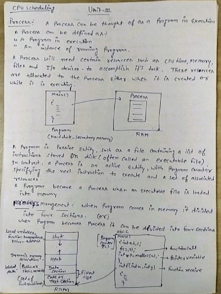 Unit - III CPU Scheduling | PDF