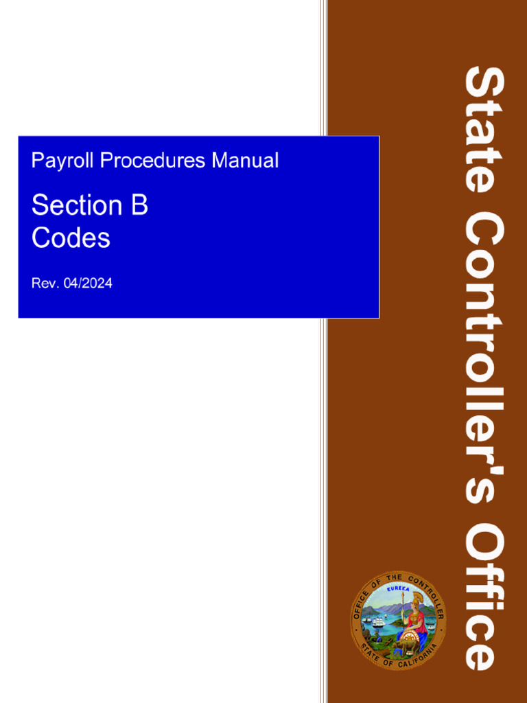 PPM Section B Codes | Download Free PDF | Payroll Tax | Overtime